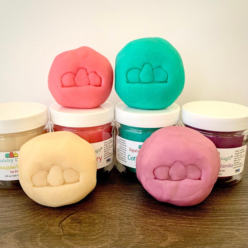 Spring Colors Scented Play Dough Pack in 4.5 oz Size | Etsy