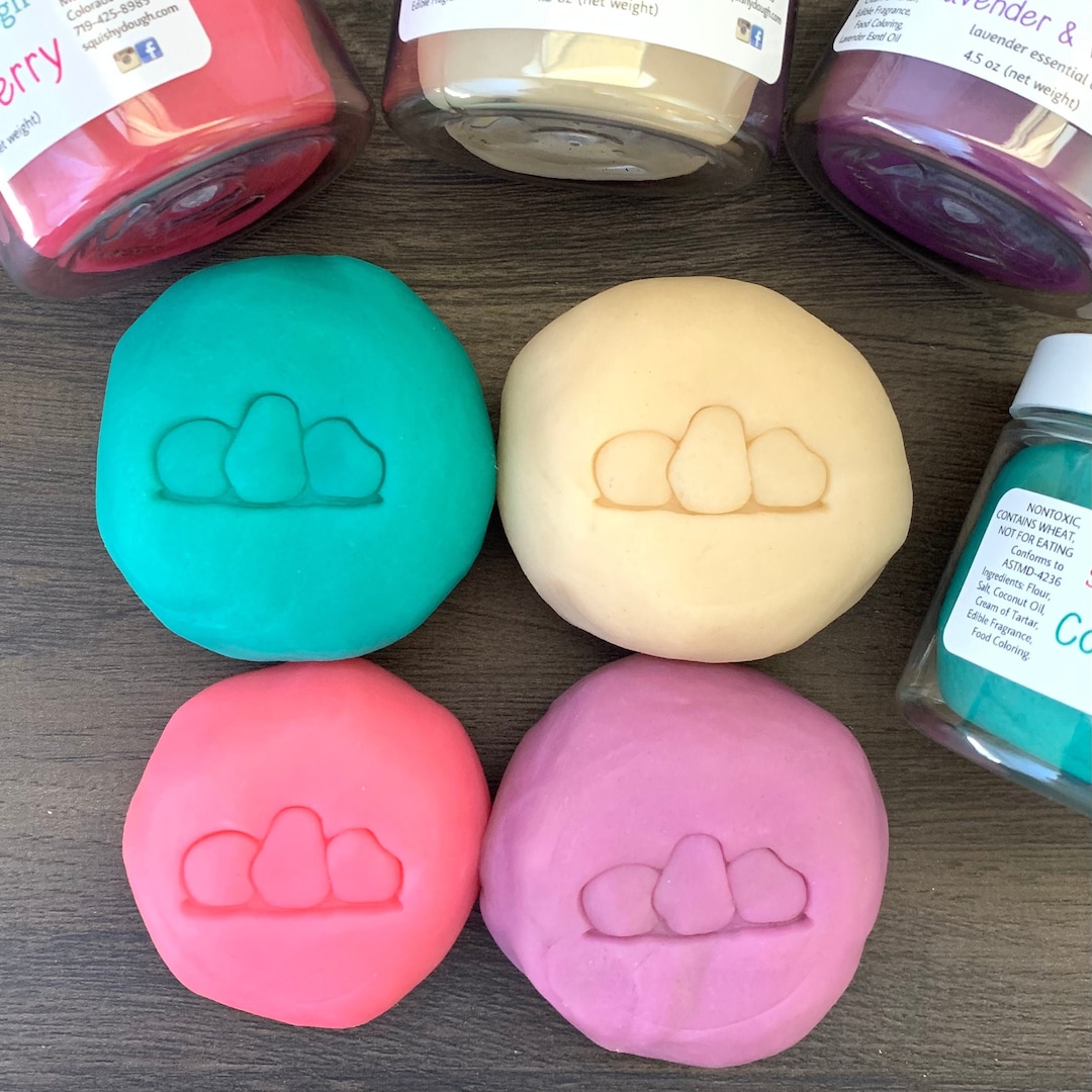 Spring Colors Scented Play Dough Pack in 4.5 Oz Size Homemade Scented ...