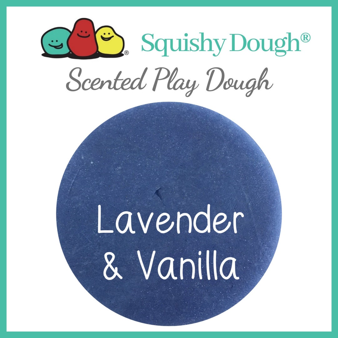Purple Lavender Vanilla Scented Playdough, Non-toxic Sensory Dough ...