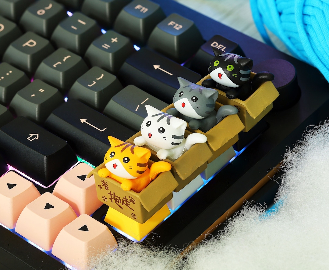Cute Cat Keycap Cat Keycap Orange Cat Keycap Adorable Gift - Etsy
