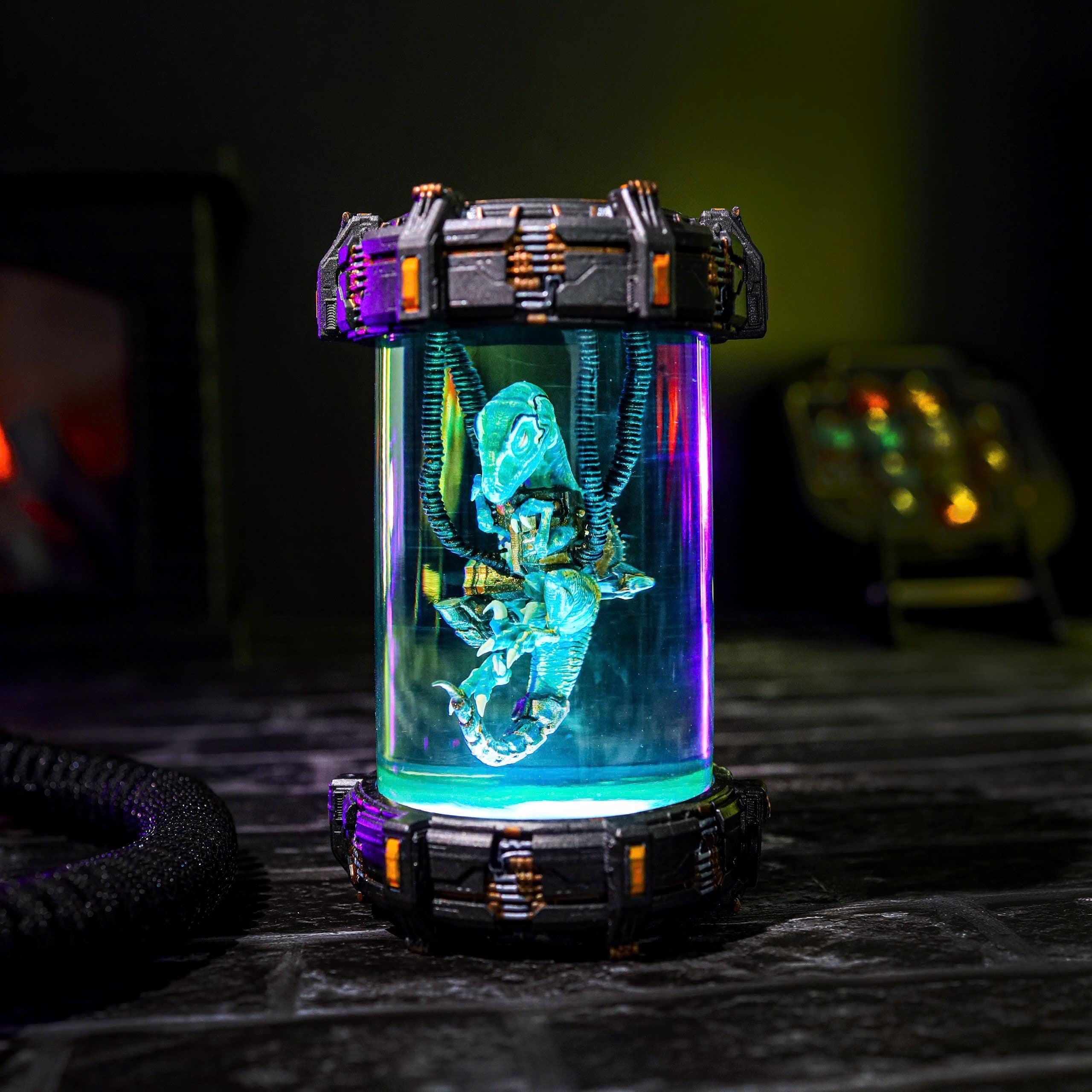 Raptor Dinosaur Figurine Raptor Dinosaur Night Lamp, Custom Epoxy Resin ...