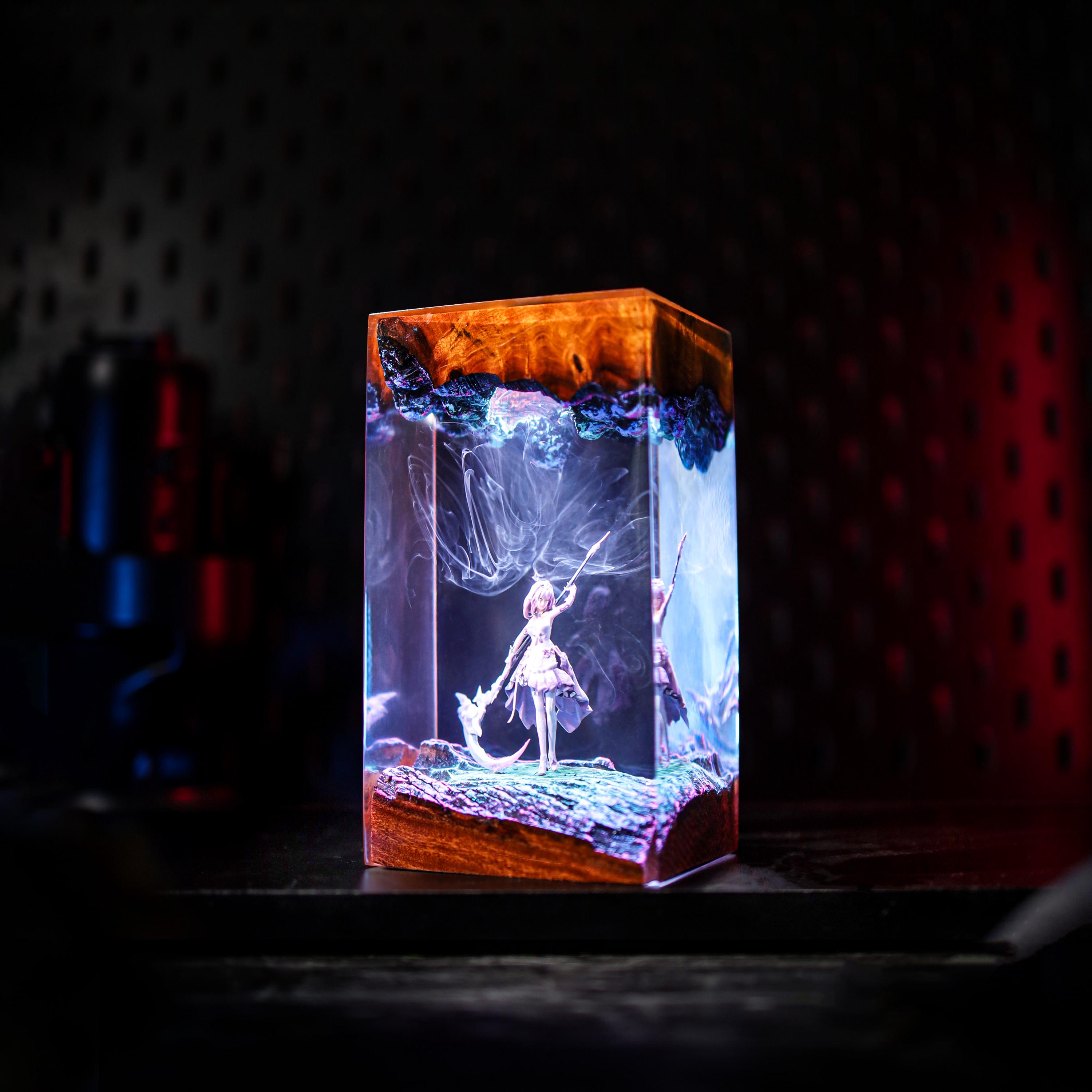 Castorice Honkai Star Rail Lamp, Epoxy Resin Lamp, Gamer Lamp ...