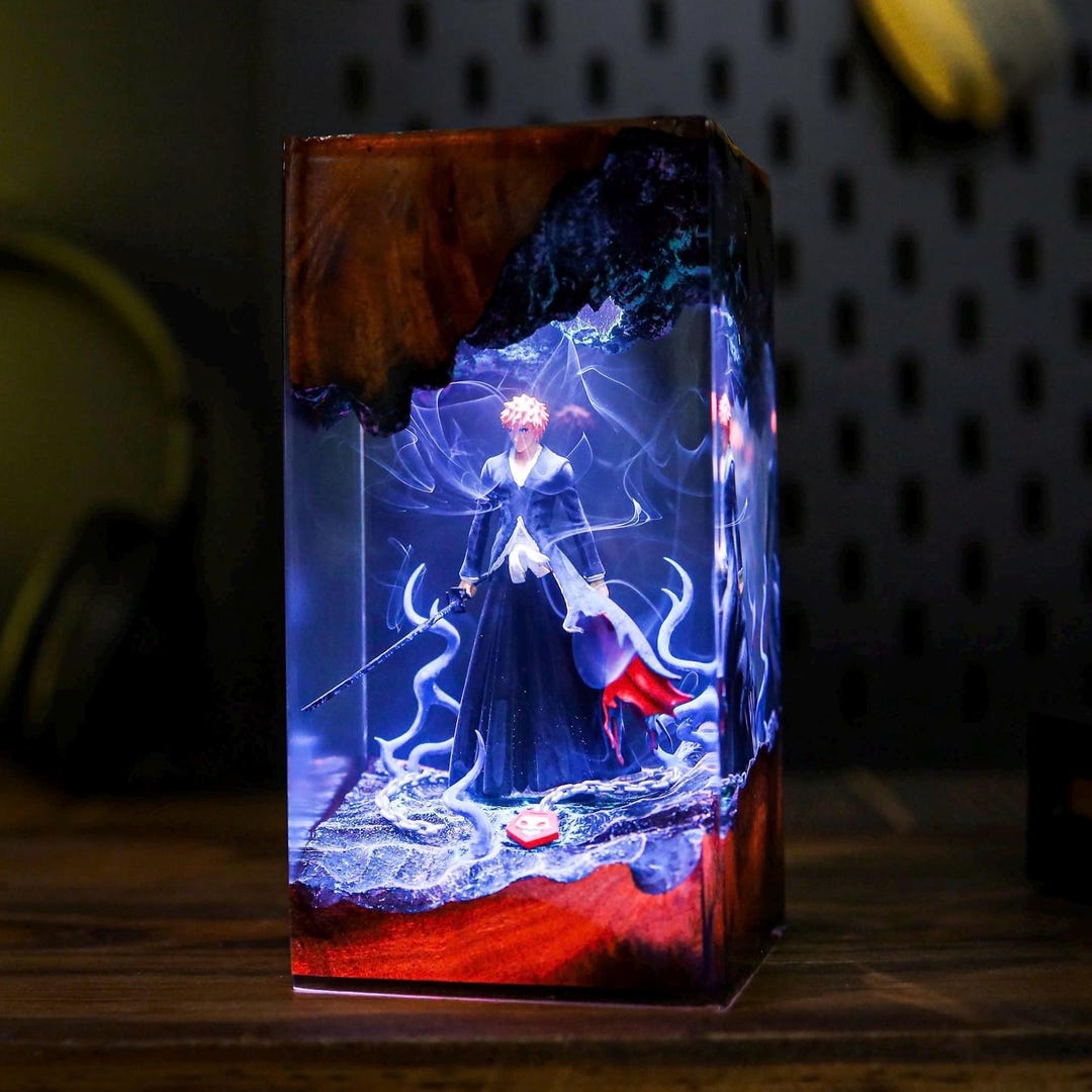 I.chi.go Ble.ach Epoxy Lamp, Custom Gaming Lamp, Anime Night Light ...