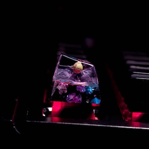 Galaxy Artisan Keycap, Space Resin Keycap, Interstellar Artisan Keycap ...