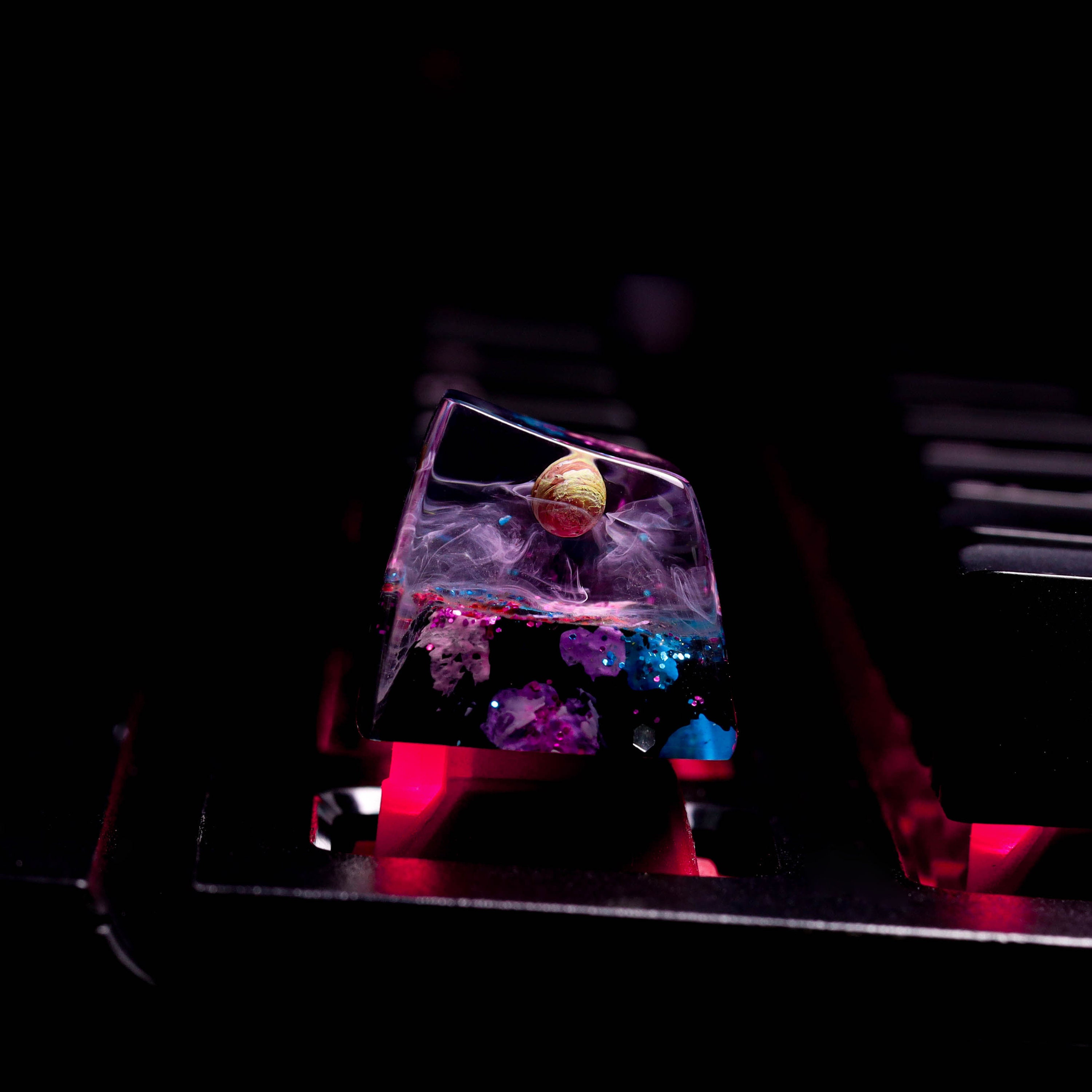 Galaxy Artisan Keycap Space Resin Keycap Interstellar - Etsy