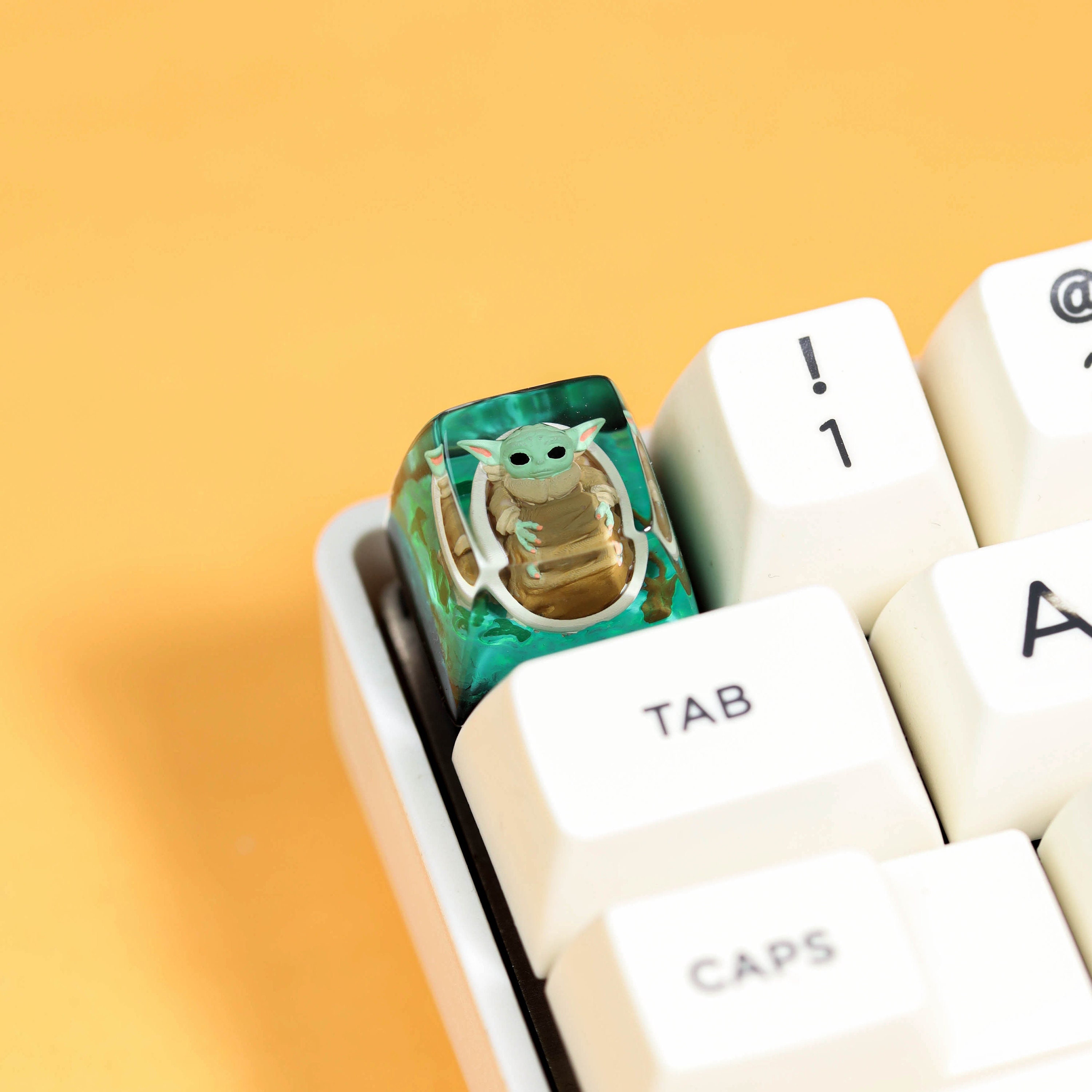 Baby Yoda artisan keycap ディズニー スターウォーズ キーキャップ カスタム ギフト 誕生日Grogu keycaps ...
