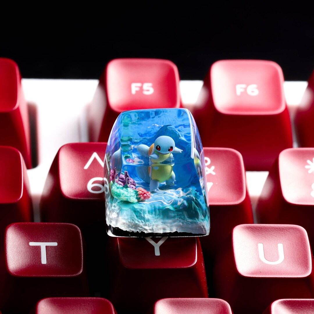Squirtle Pokemon Keycap Custom Pokemon Keycaps Artisan Anime - Etsy Canada
