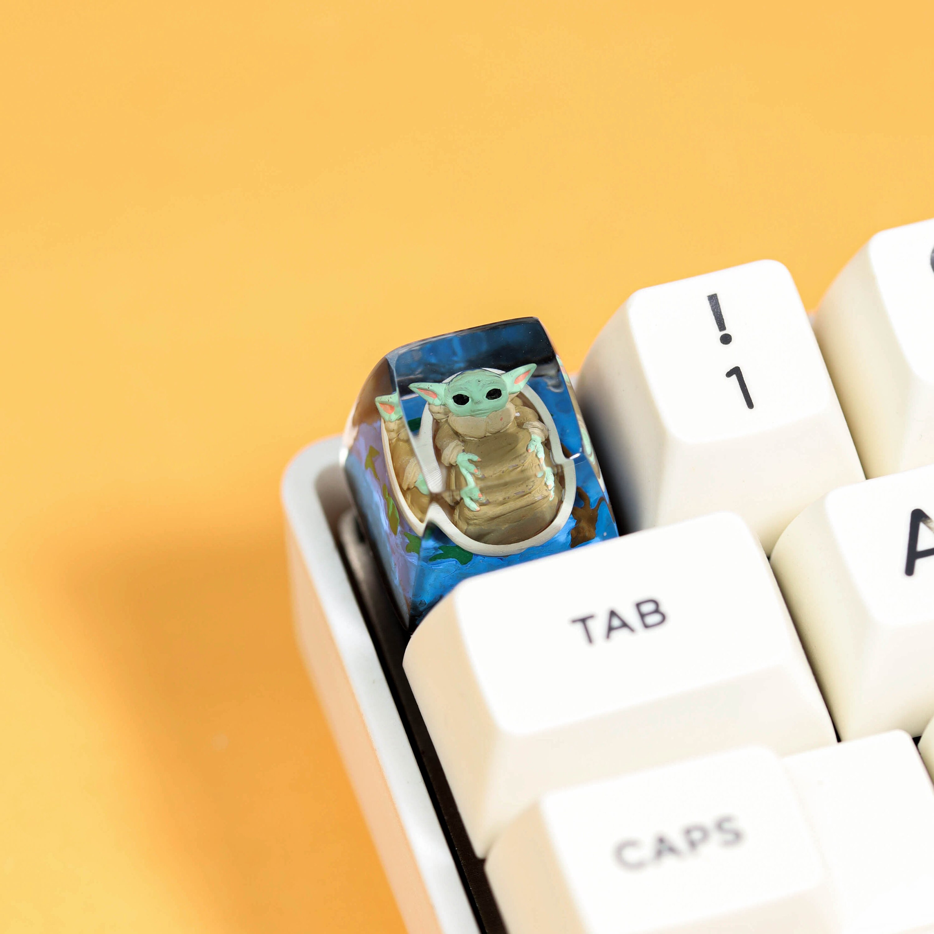 Baby Yoda artisan keycap ディズニー スターウォーズ キーキャップ カスタム ギフト 誕生日Grogu keycaps ...
