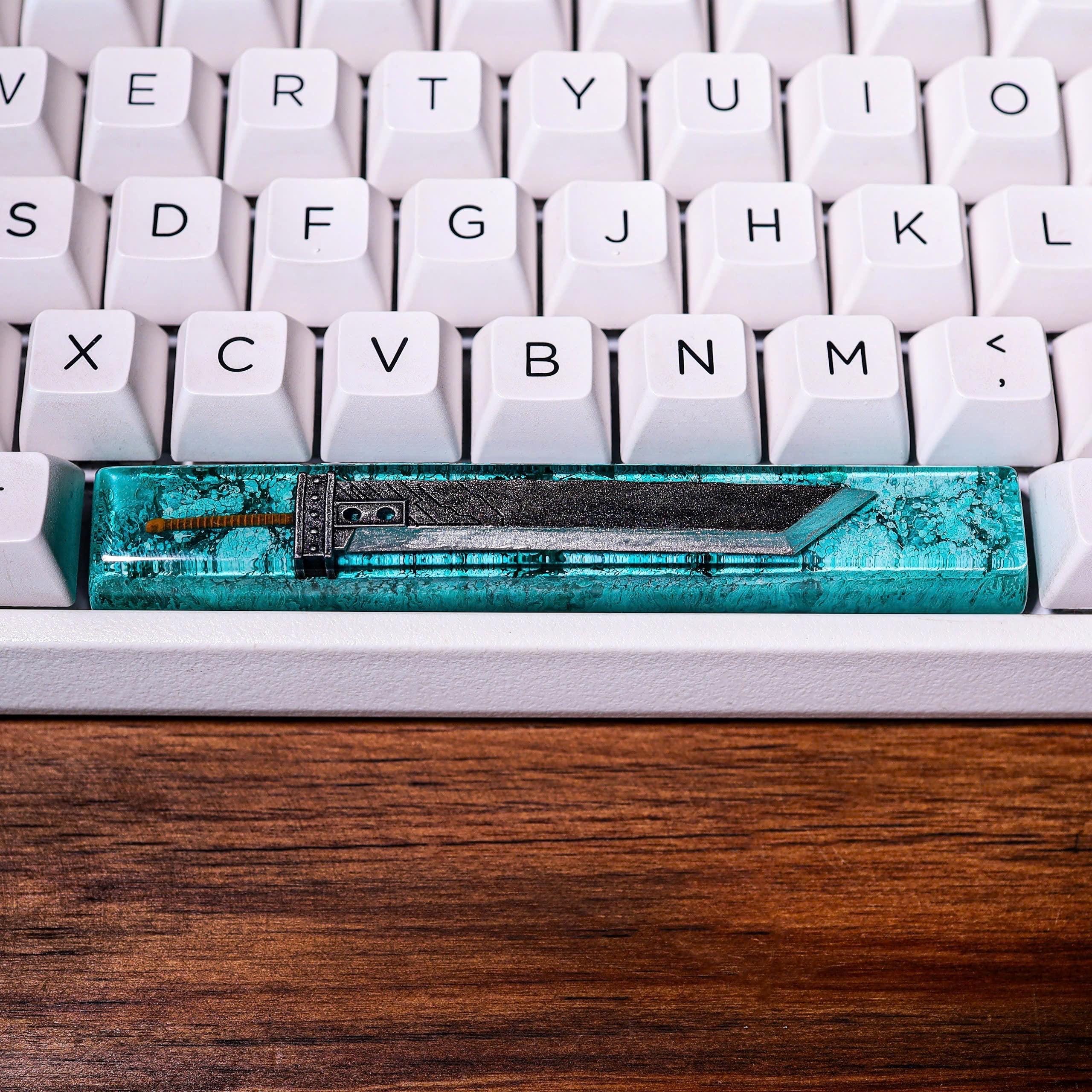 Fi.nal Fa.nta.sy B.uster Swo.rd Artisan Spacebar, FF7 Resin Keycap ...