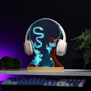 Mystery Dragon Headphone Stand and Night Lamp, Personalized Headphone ...