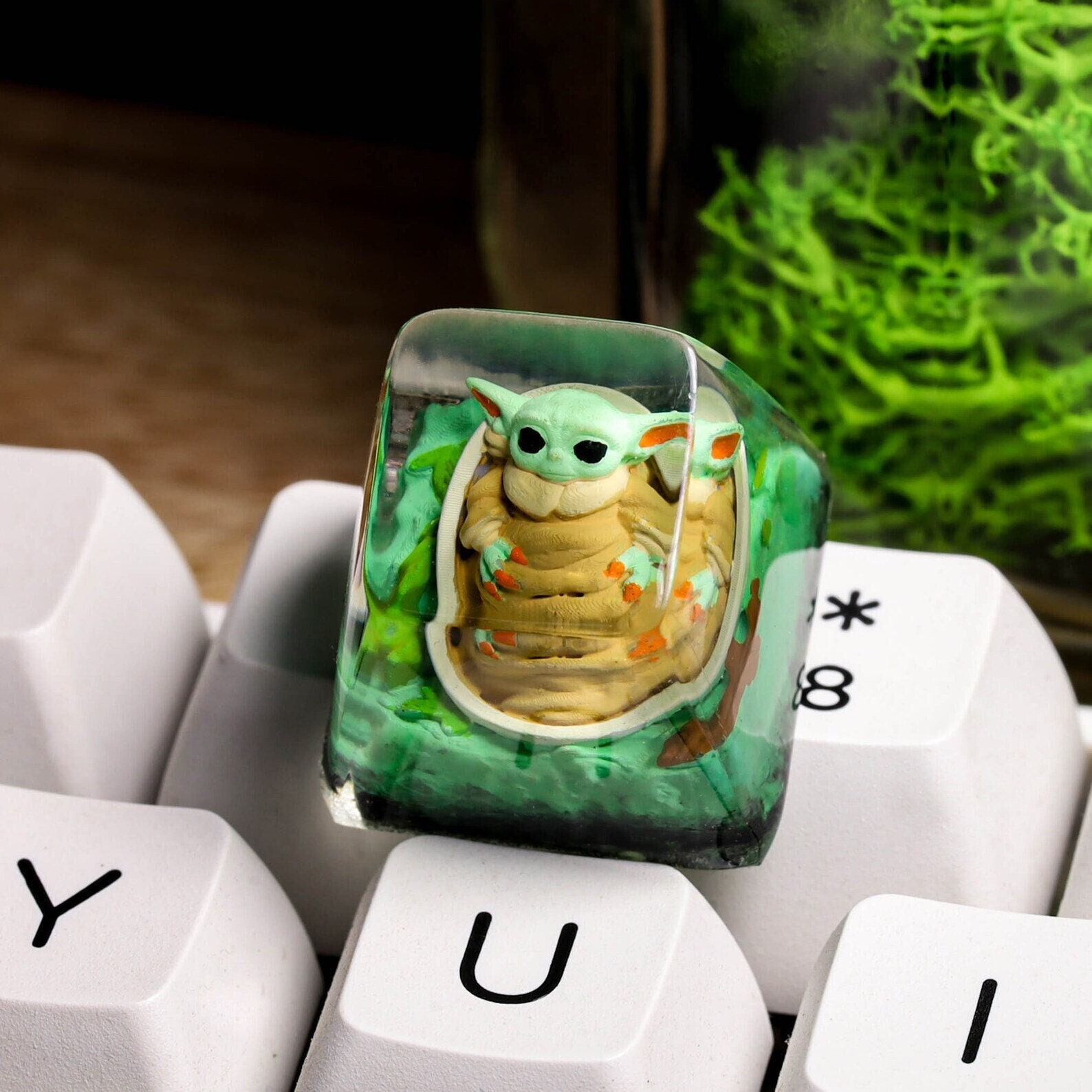 Baby Yoda artisan keycap ディズニー スターウォーズ キーキャップ カスタム ギフト 誕生日Grogu keycaps ...