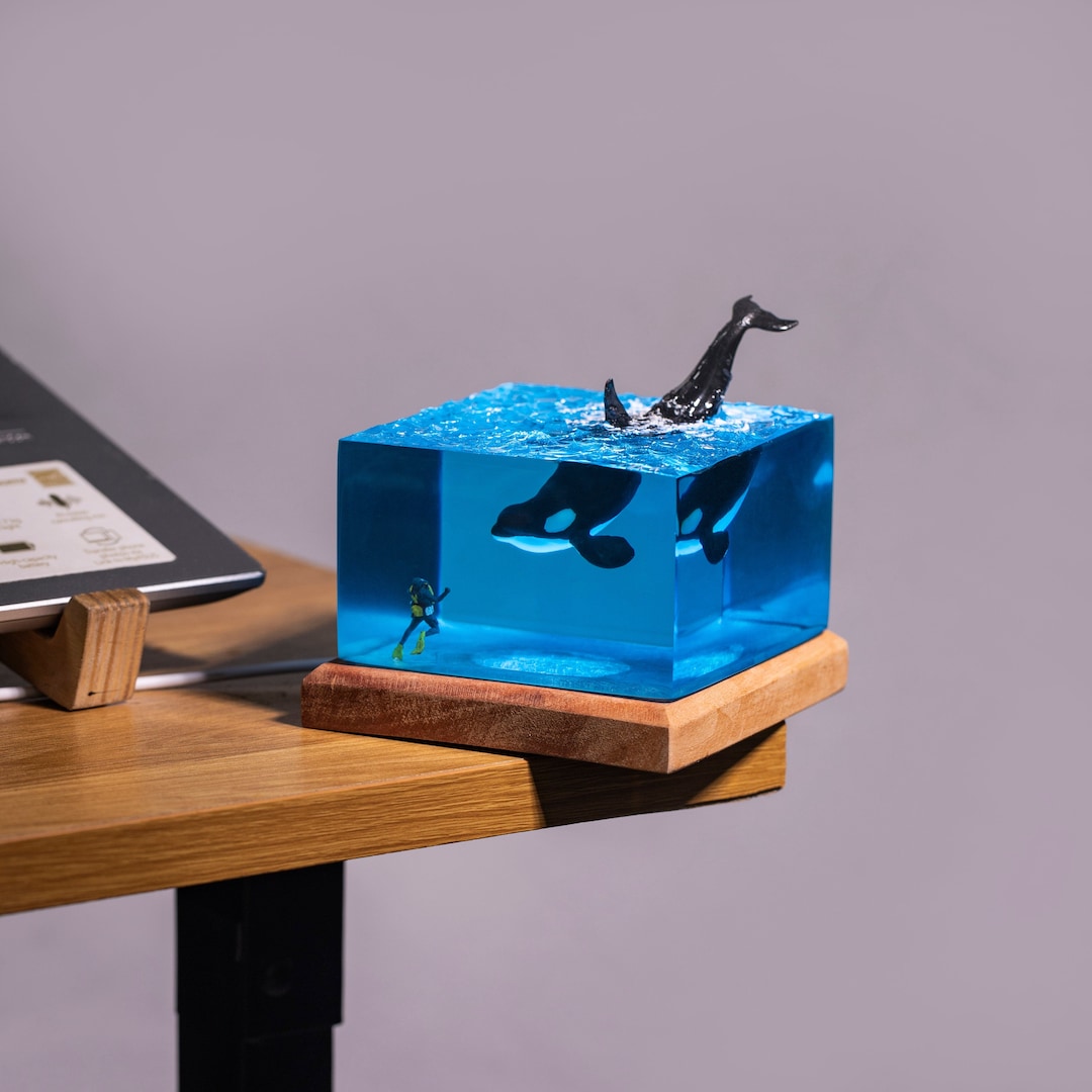 Orca Shark Killer Whale Night Light, Scuba Lamps Decoration, Table Lamp ...