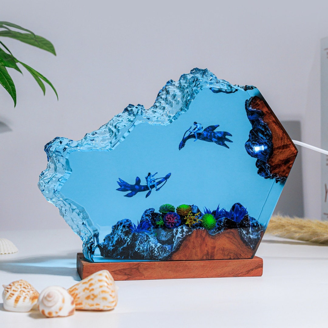 Ilu Avatar 2 the Way of Water Avatar 2 Epoxy and Wooden Resin Night ...