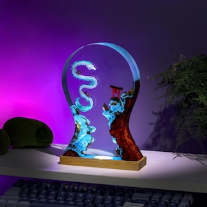Mystery Dragon Headphone Stand and Night Lamp, Personalized Headphone ...