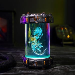 Raptor Dinosaur Figurine Raptor Dinosaur Night Lamp, Custom Epoxy Resin ...
