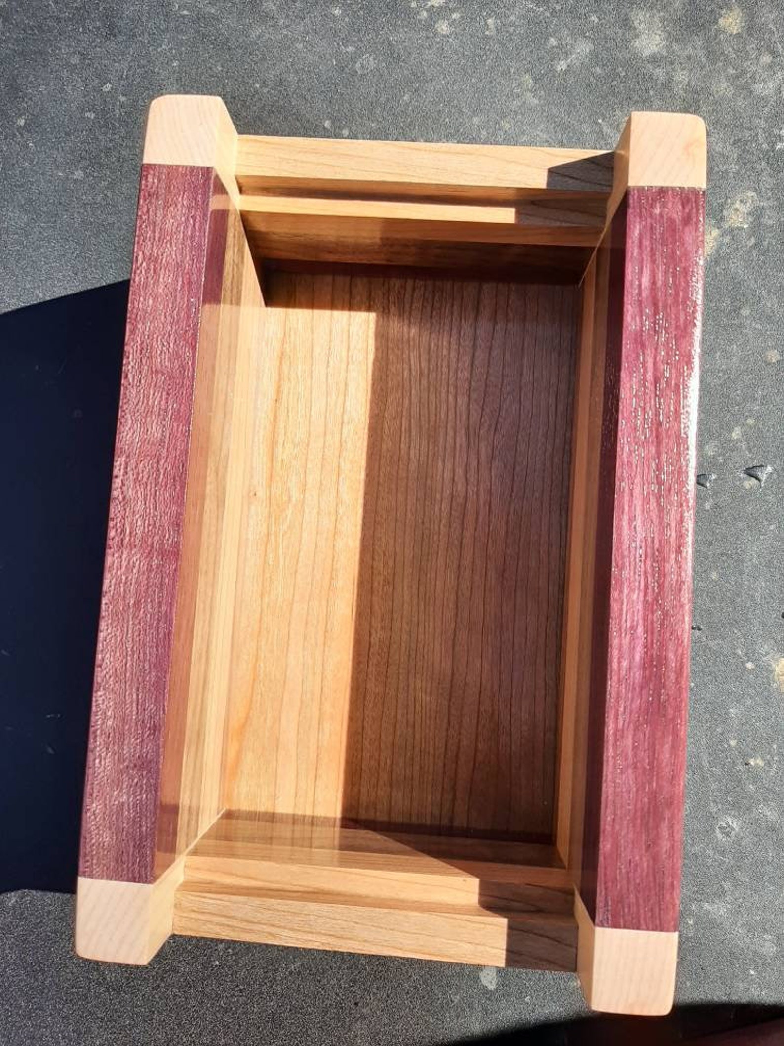 Exotic Hardwood Serving Tray With Matching Box - Etsy