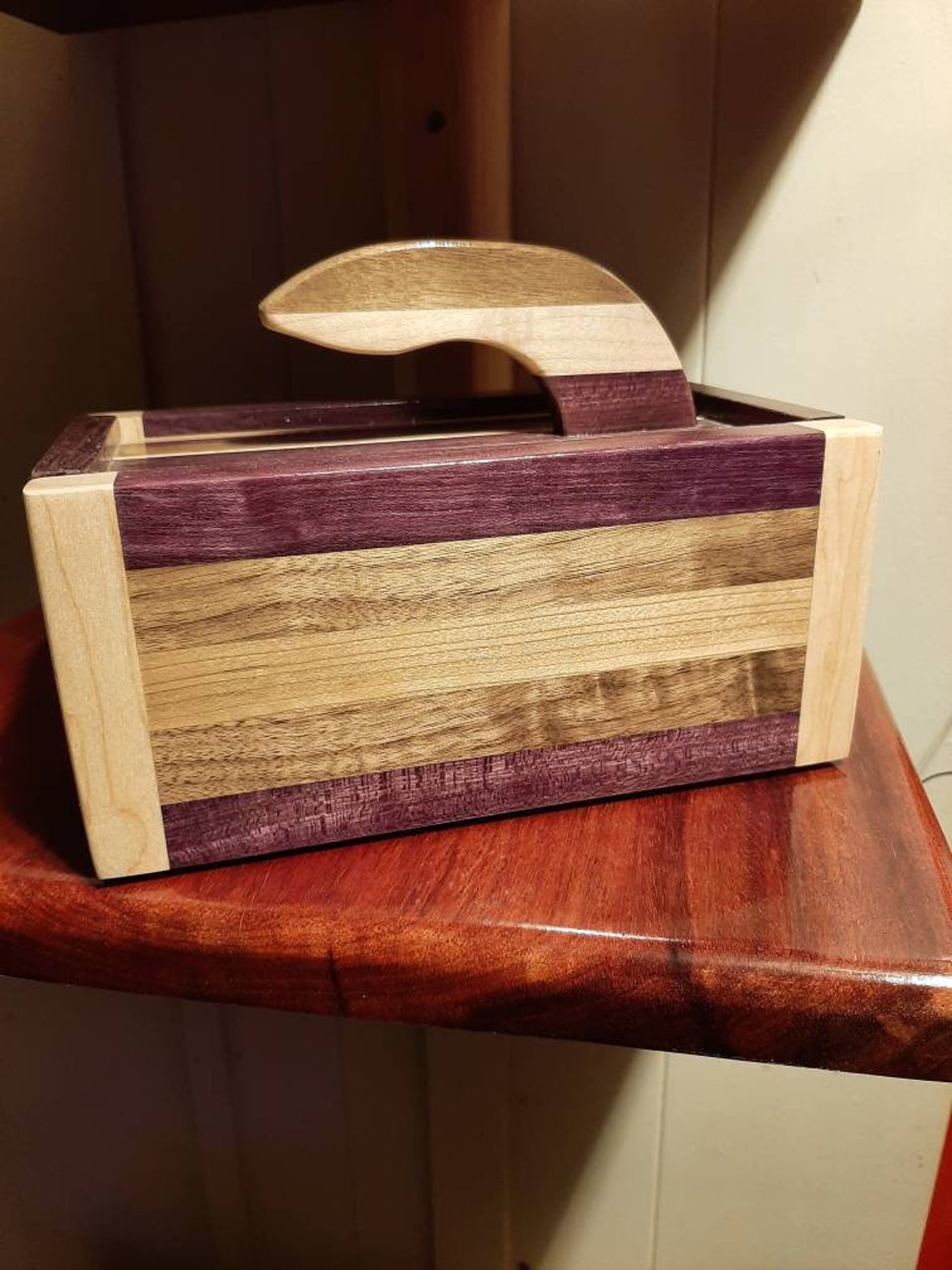 Exotic Hardwood Serving Tray With Matching Box - Etsy