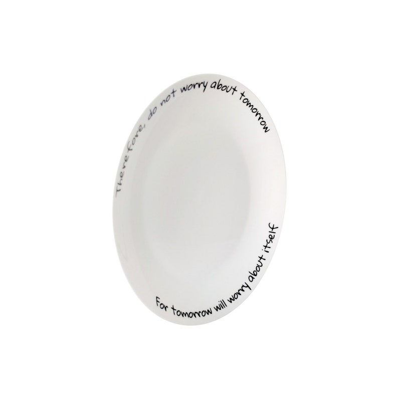 My Soul – Set of Four Porcelain Dinner Plates With Different Messages ...