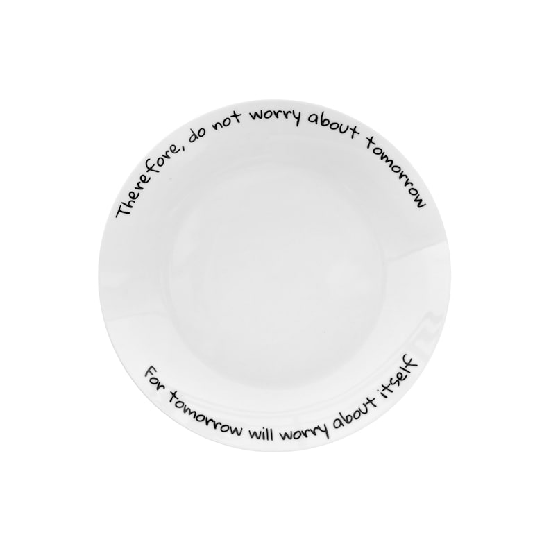 My Soul – Set of Four Porcelain Dinner Plates With Different Messages ...