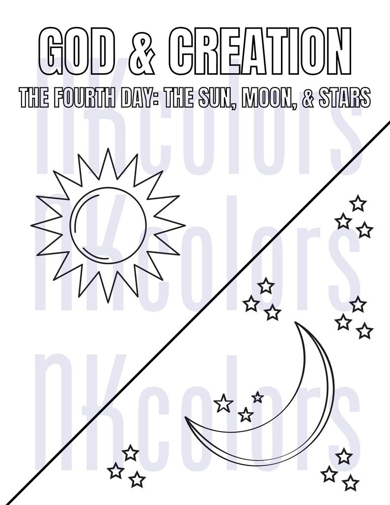 God & Creation: Day 4-7 (special Package) - Etsy
