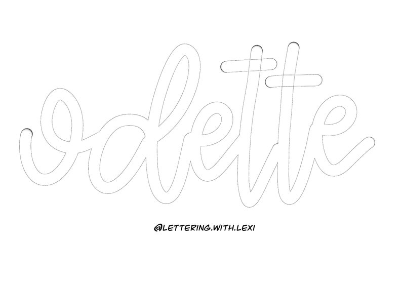 Odette Procreate Brush Instant Download - Etsy
