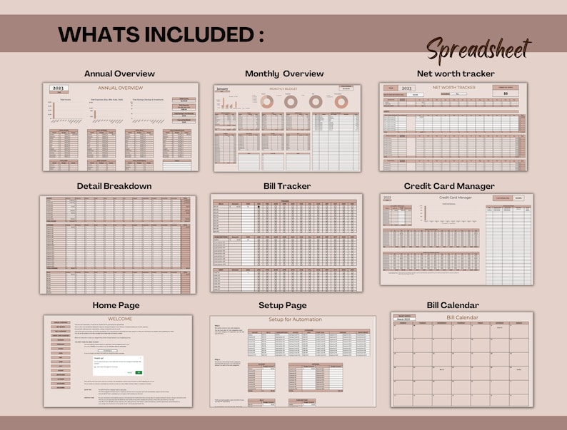 Annual Budget Spreadsheet Template, Google Sheets Budget Template ...