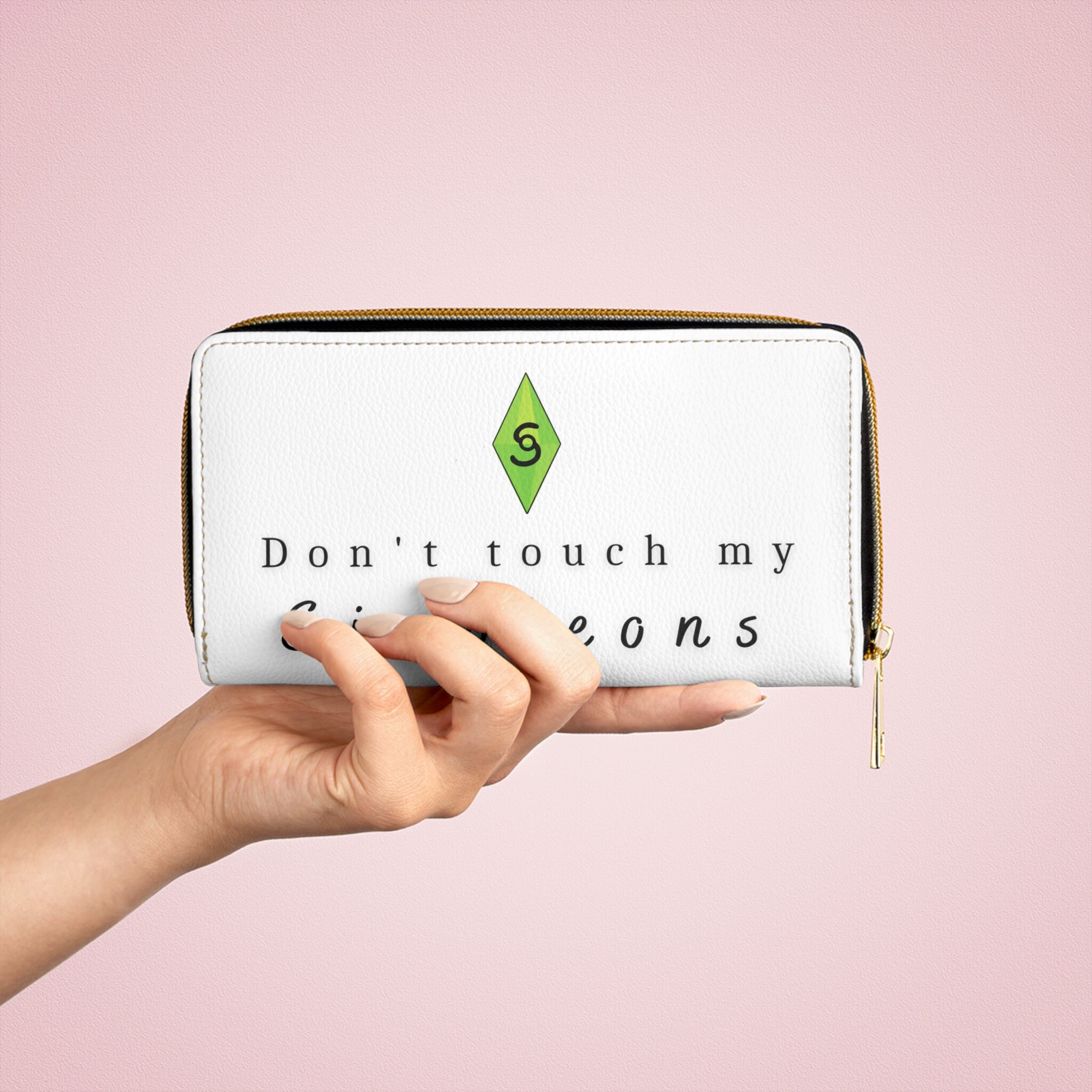 Don't Touch My Simoleons Wallet Women the Sims Wallet - Etsy Hong Kong