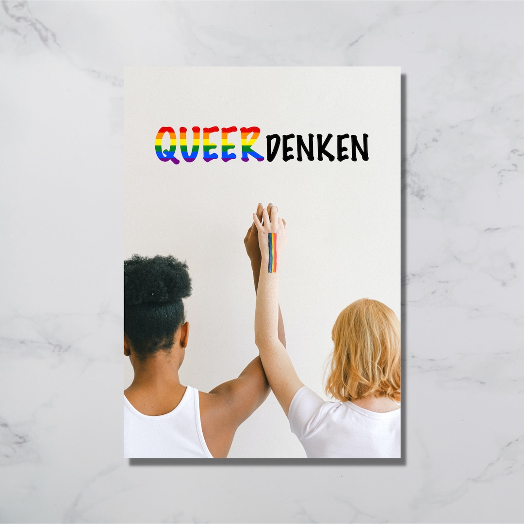 Queer Thinking Poster LGBTQ Poster Queer Pride Poster - Etsy UK