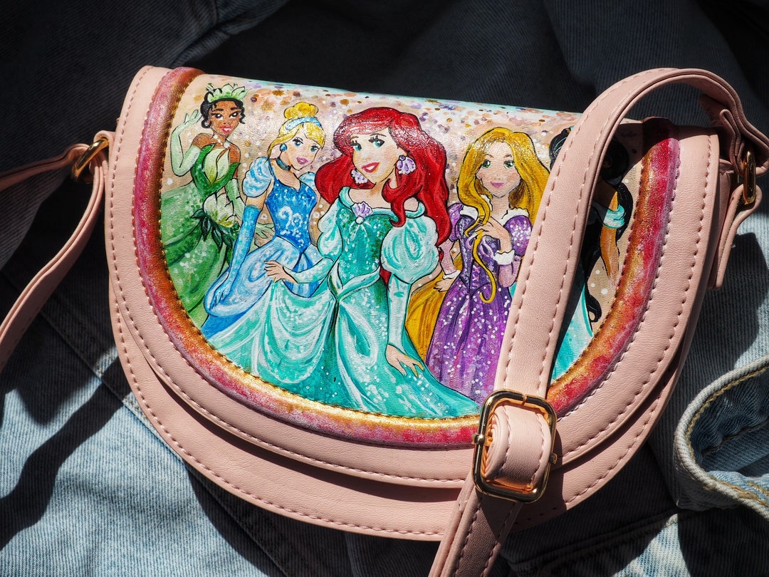 Girly Bag With Princess, Hand Painted Fashion for Her, Artist ...