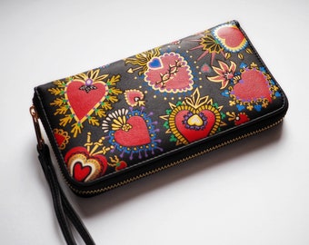 Hand Painted Womens Wallet - Etsy