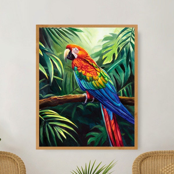 Macaw Poster - Etsy