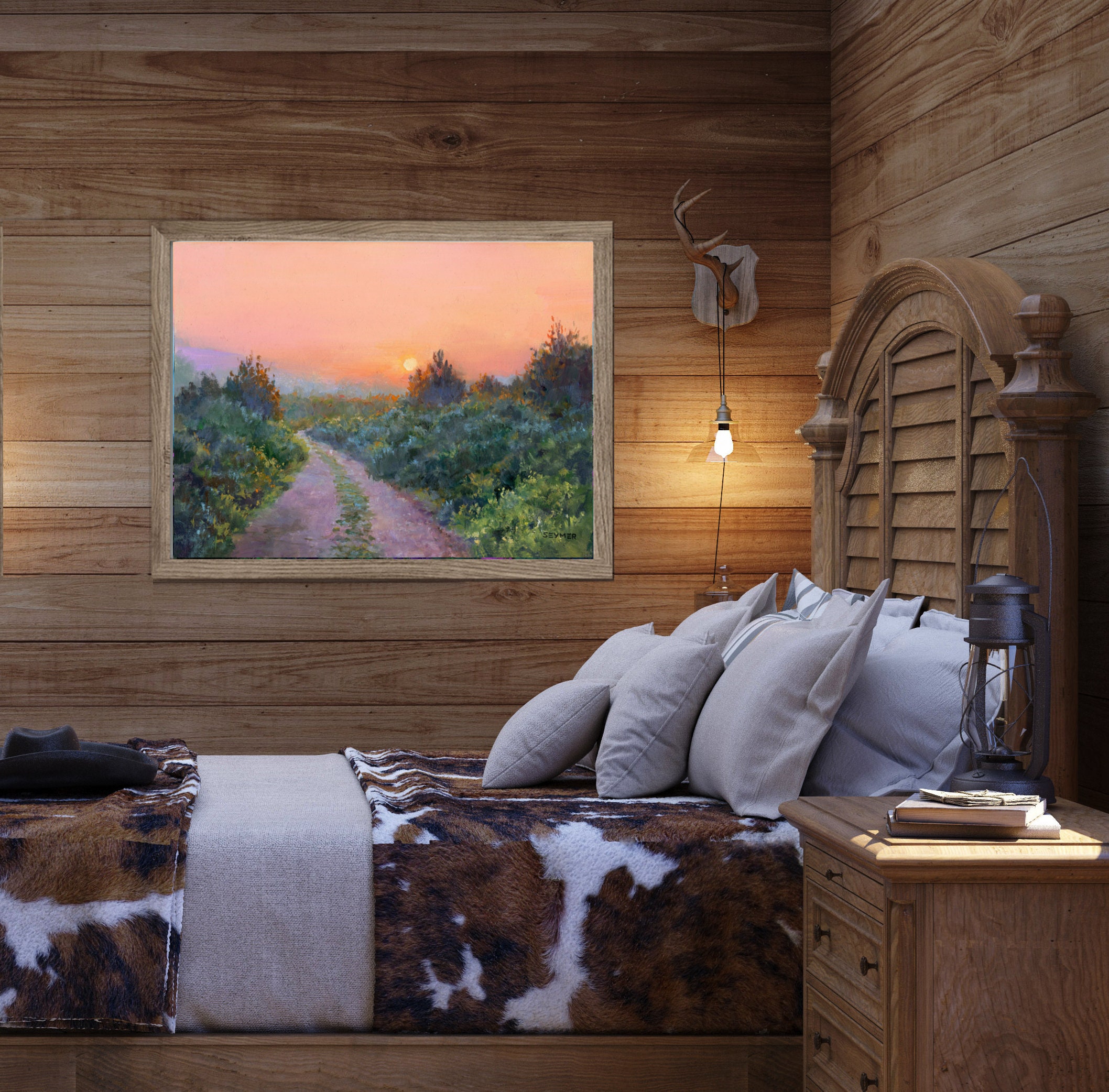 Path Countryside Painting Art PRINT Landscape Forest - Etsy