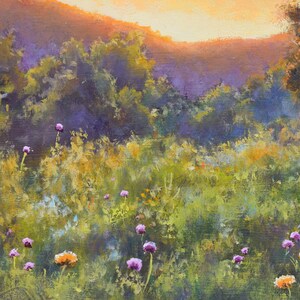 Wildflowers Spring Original Painting Field Landscape Oil - Etsy