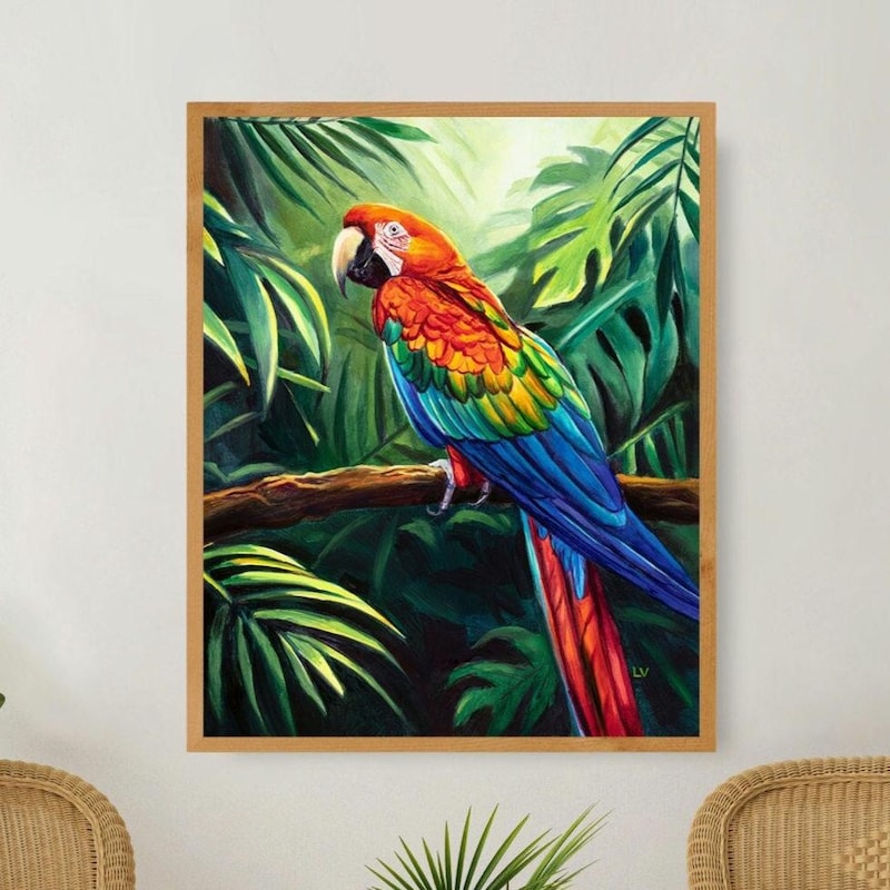 Macaw Poster - Etsy