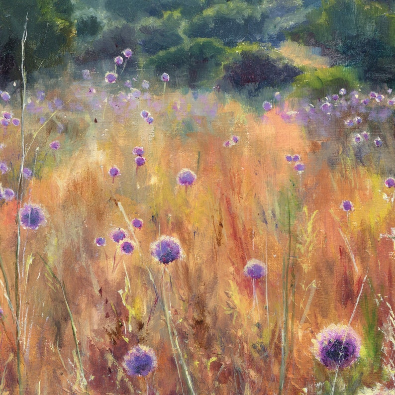 Wildflowers Field Painting PRINT Field of Flowers Art Spring - Etsy