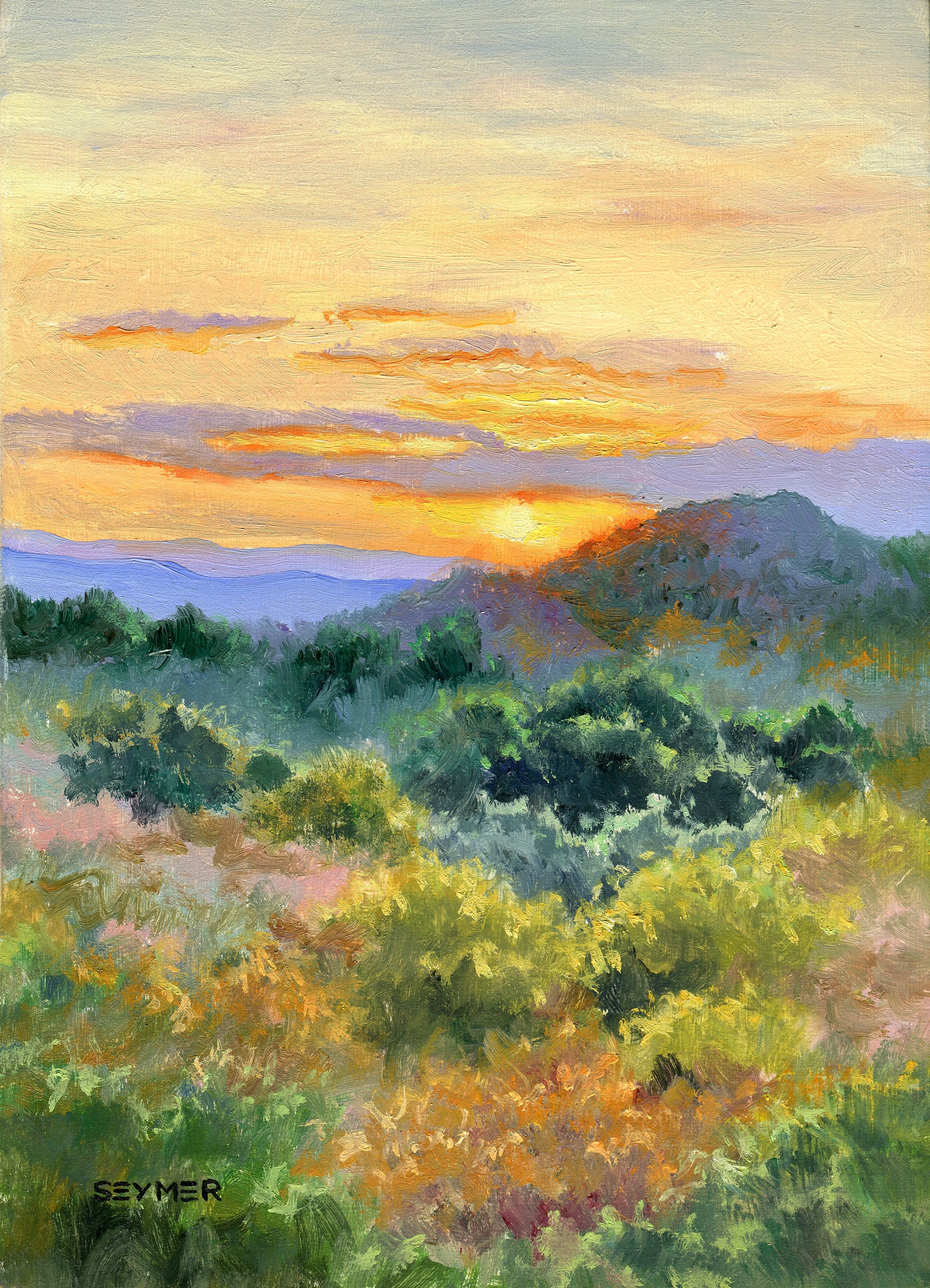 Landscape Painting PRINT Wall Art Landscape Mountains - Etsy