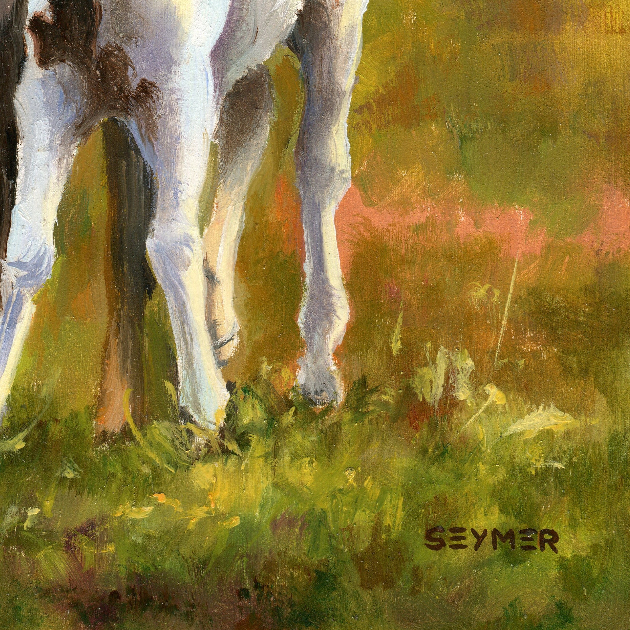 Mare and Colt Horse Oil Painting, ORIGINAL Horse Artwork, Wildlife ...