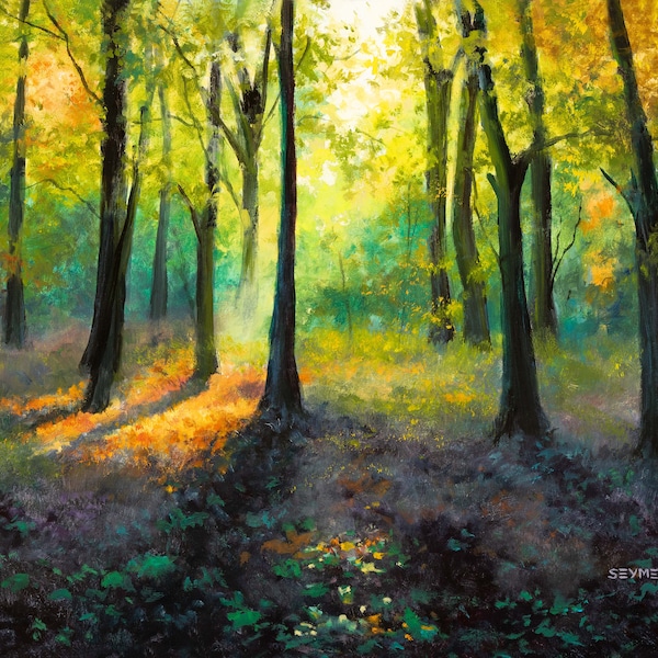 Forest Painting - Etsy