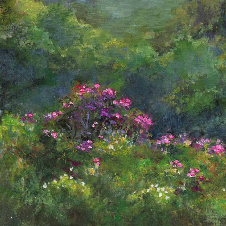 Blue Ridge Oil Painting Print Mountains Panoramic Wall Print - Etsy