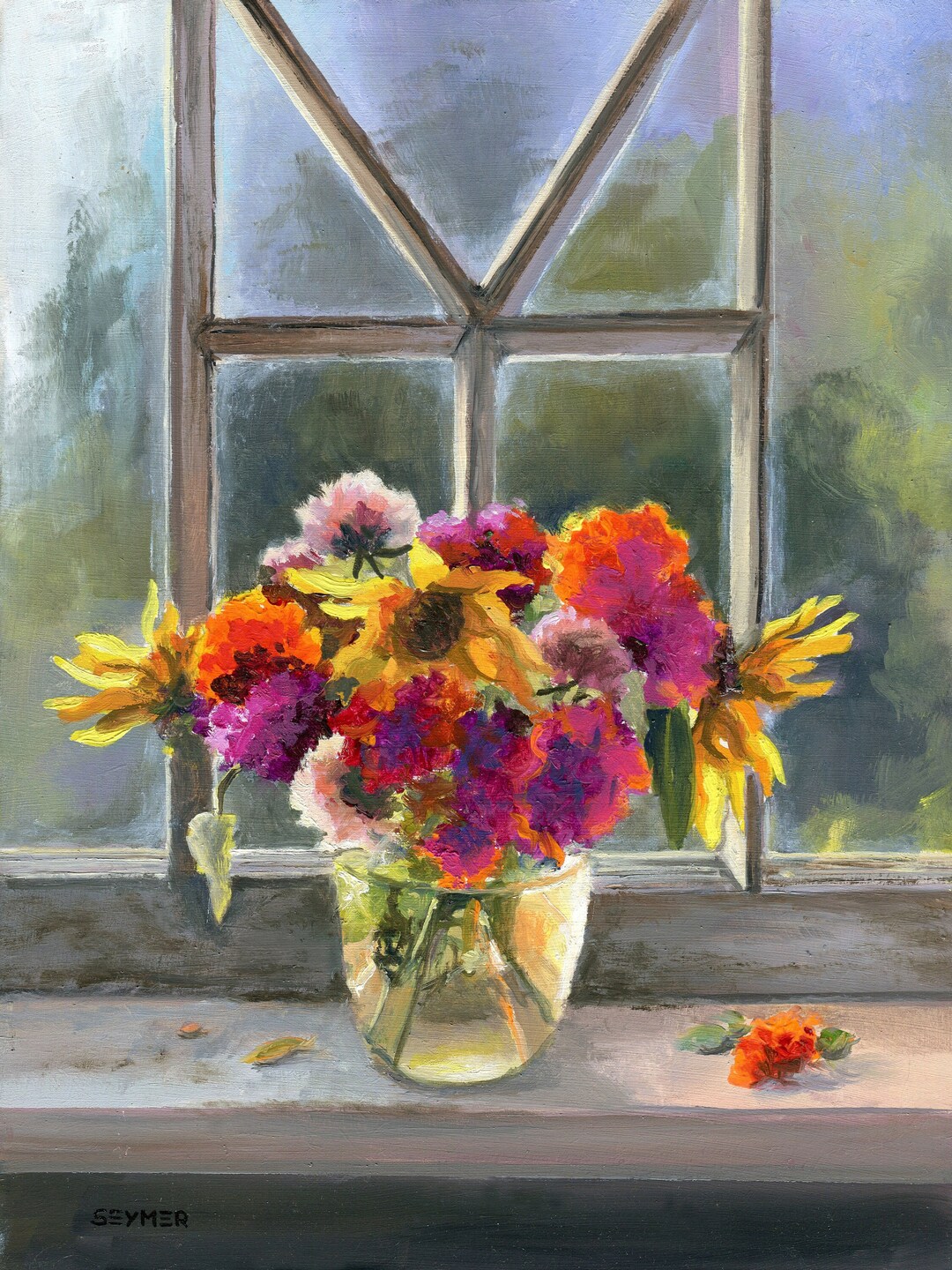 Window Still Life Original Oil Painting Cottage Still Life - Etsy