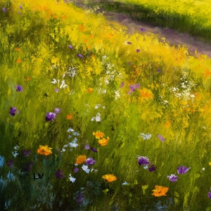 Crop Field Oil Painting ORIGINAL, Harvest Country Rural Landscape, Oat ...