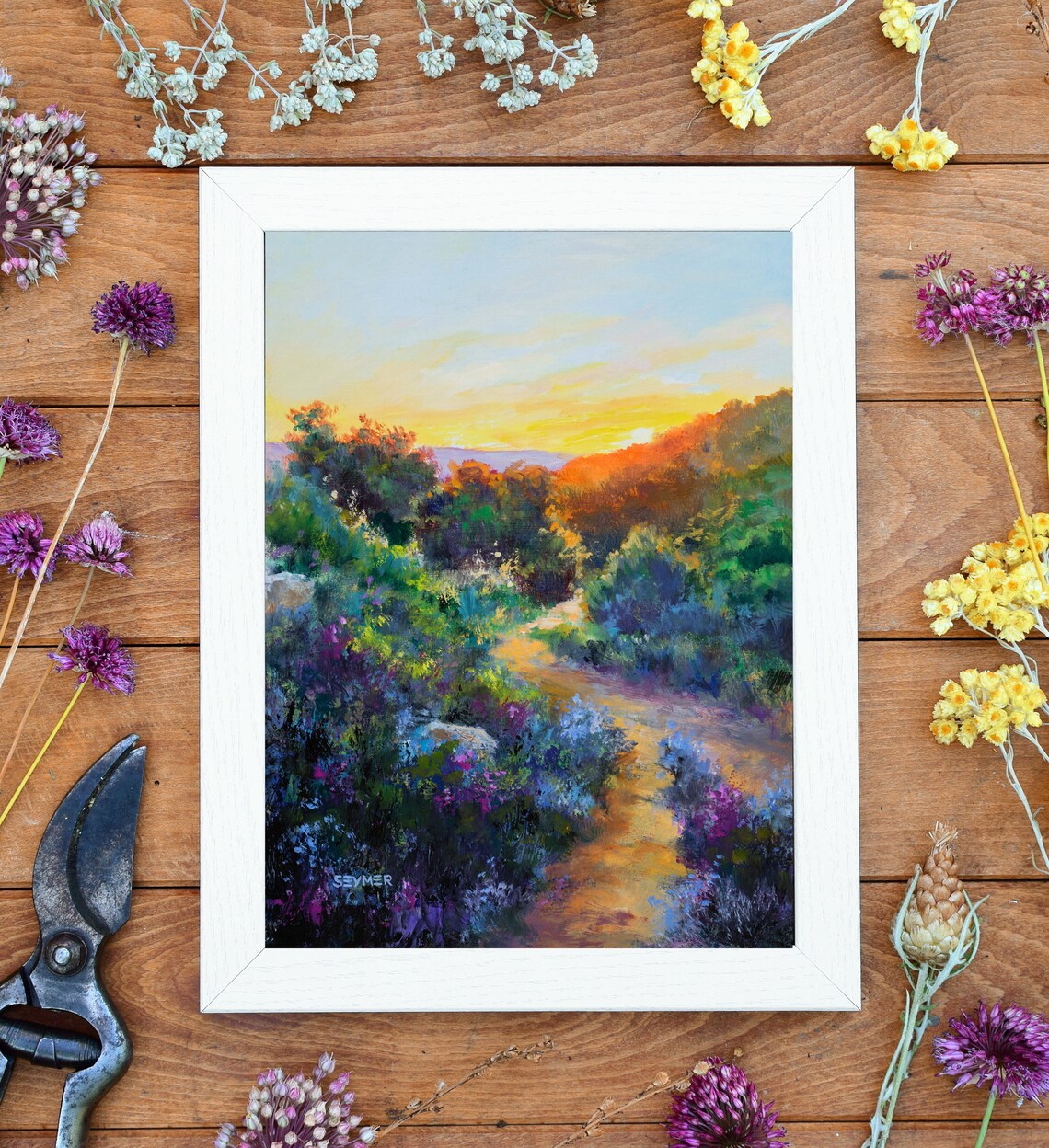 Colorful Landscape ORIGINAL Oil Painting Country Pathway - Etsy