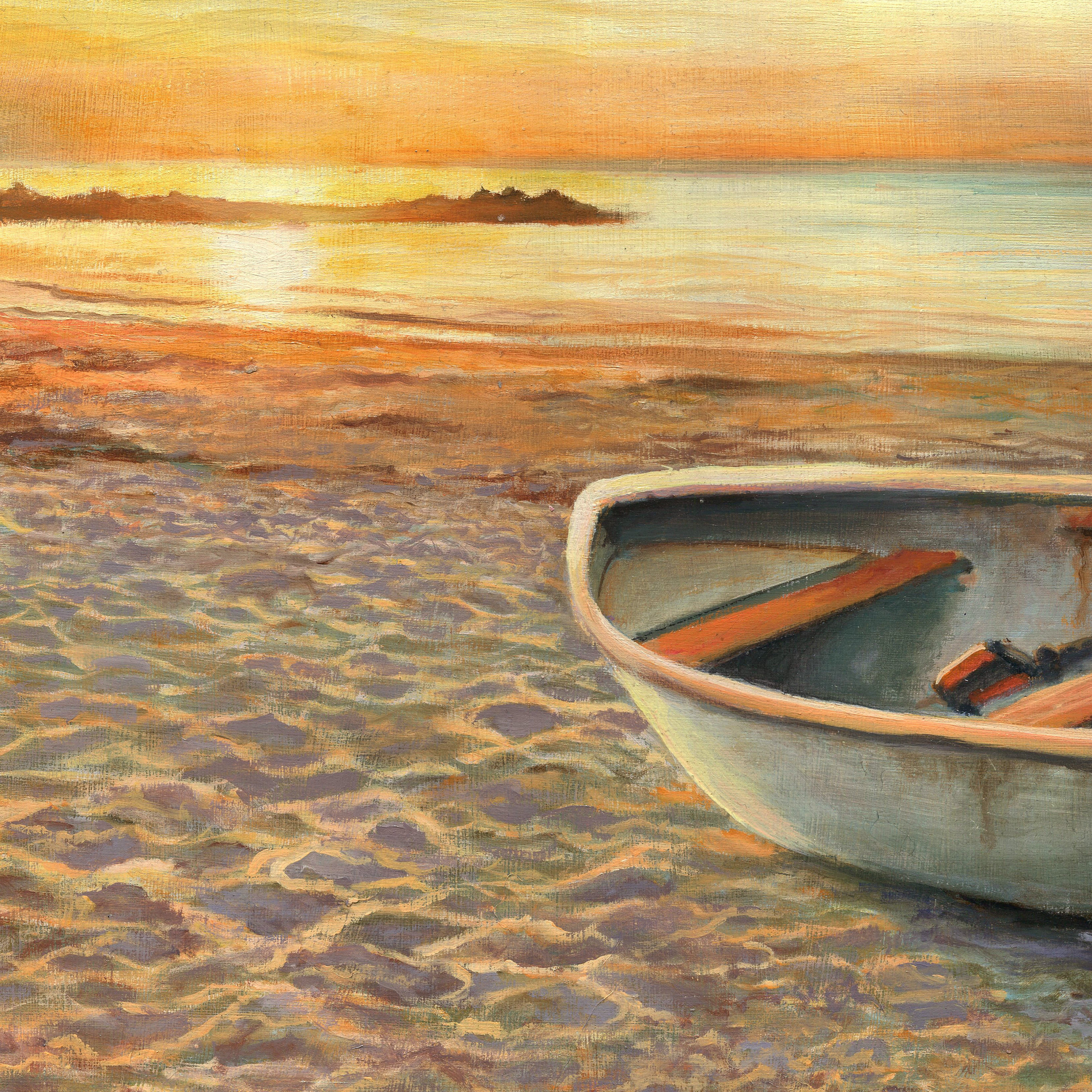 Seascape Art PRINT, Boat Beach Poster, Nautical Wall Art, Beach House ...