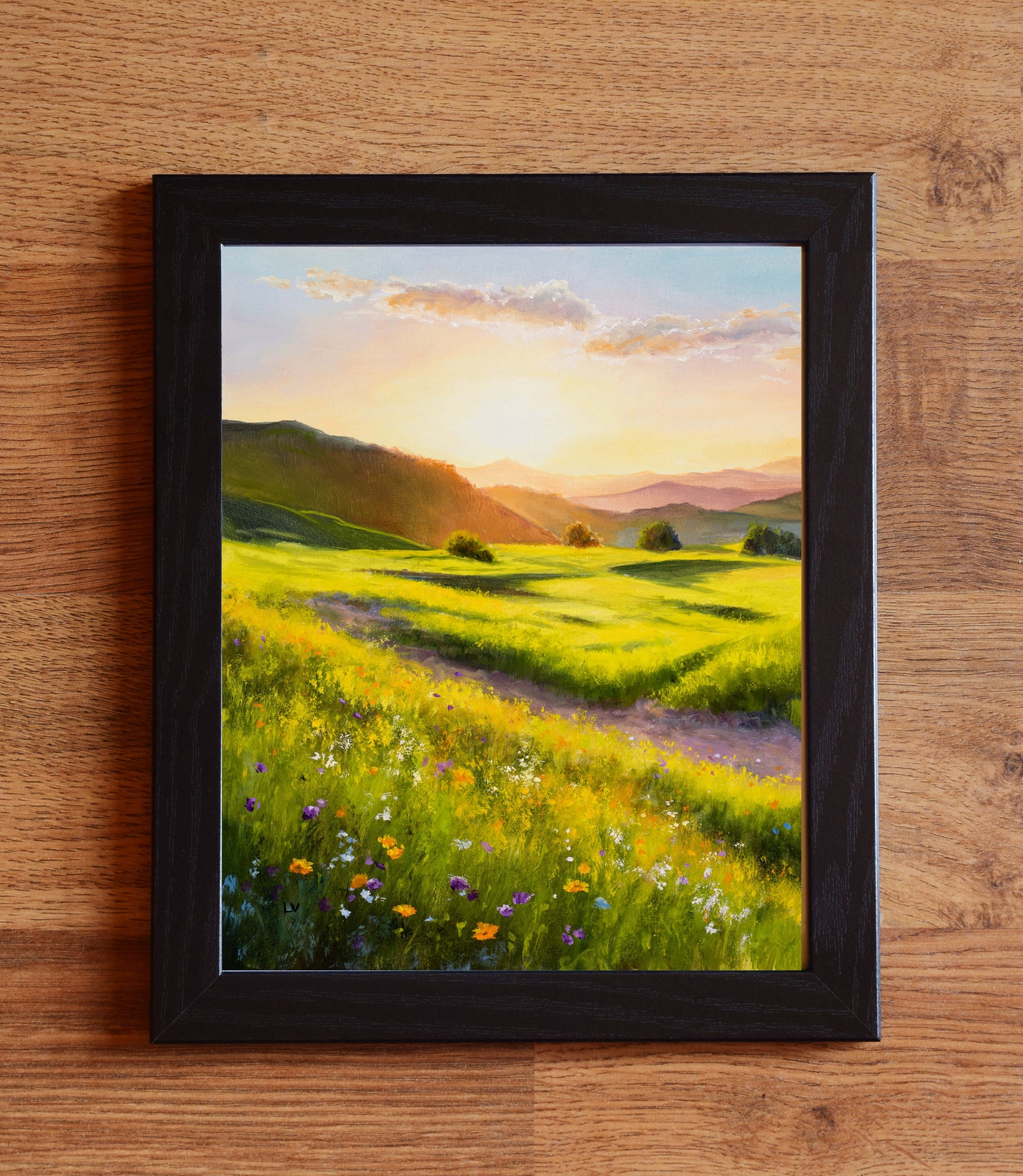 Crop Field Oil Painting ORIGINAL, Harvest Country Rural Landscape, Oat ...