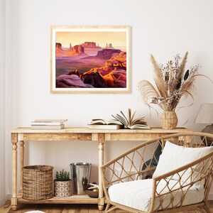 Monument Valley Art Print, Navajo Tribal Park Wall Art Arizona ...