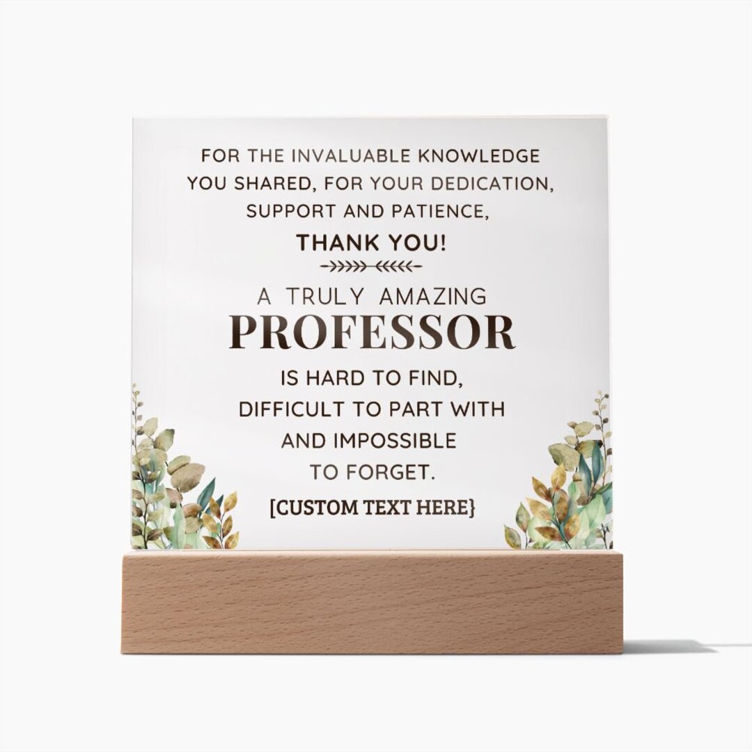 Professor Personalized Thank You Gift | Hard to Find Impossible to ...