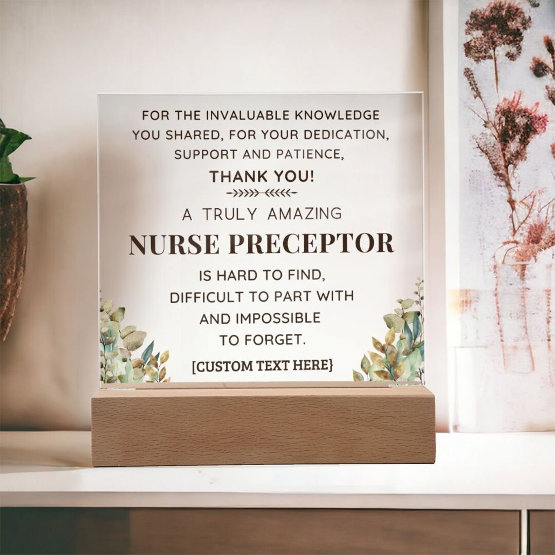 Nurse Preceptor Personalized Gift Thank You | Hard to Find Impossible ...
