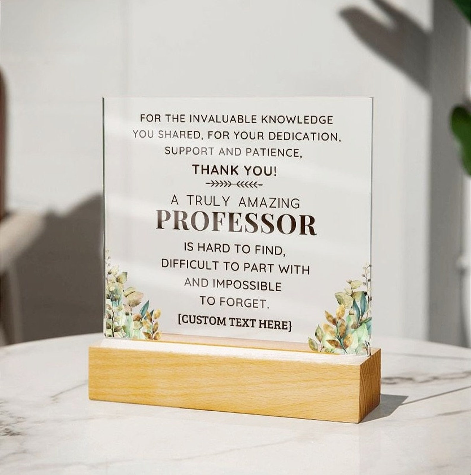 Professor Personalized Thank You Gift Hard to Find - Etsy