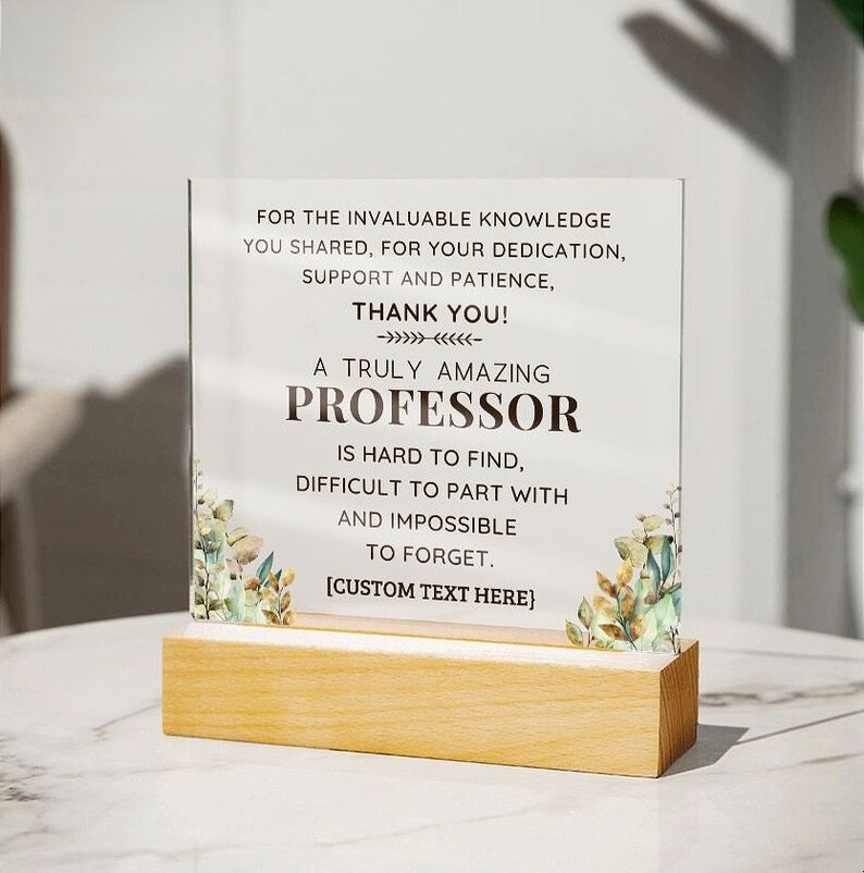 Professor Personalized Thank You Gift Hard to Find - Etsy