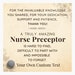 Nurse Preceptor Personalized Gift Desk Glass Plaque Appreciation Gift ...